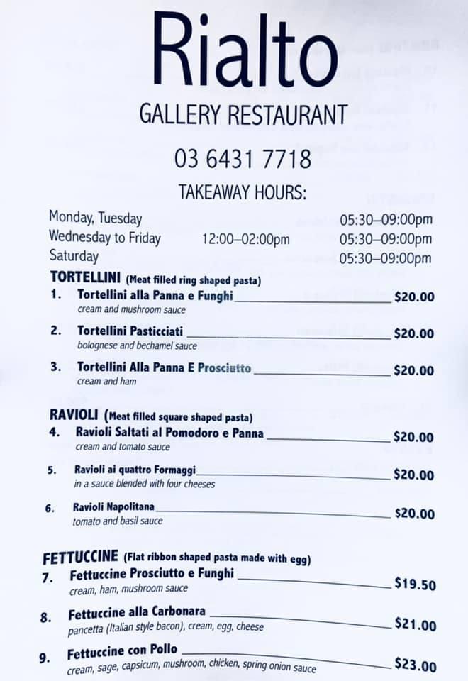 Rialto Restaurant at Norris Carrico blog