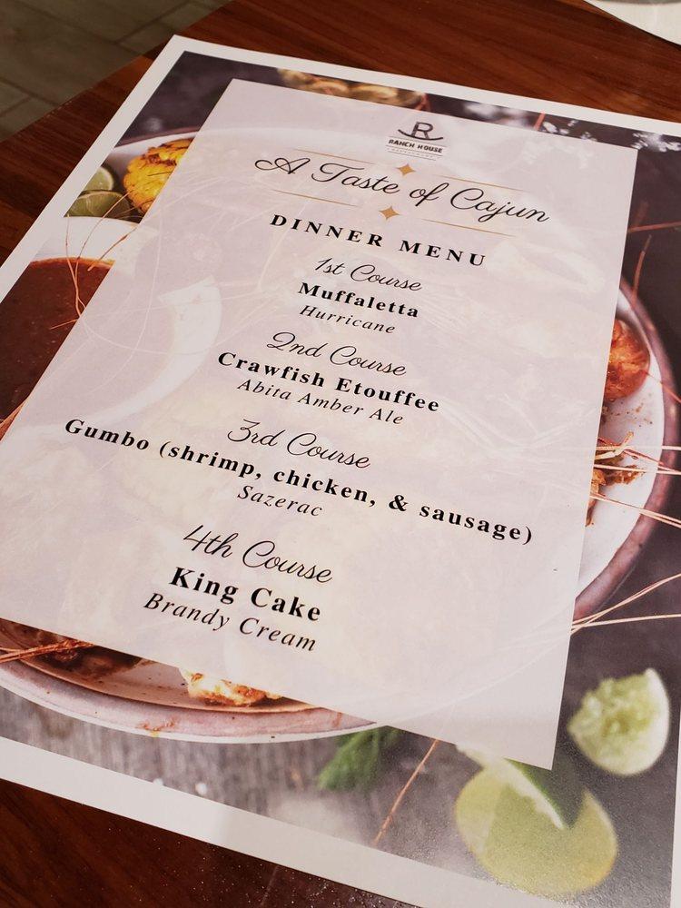 Menu at Rocking "R" Ranch House Restaurant, Broken Arrow, E Kenosha St