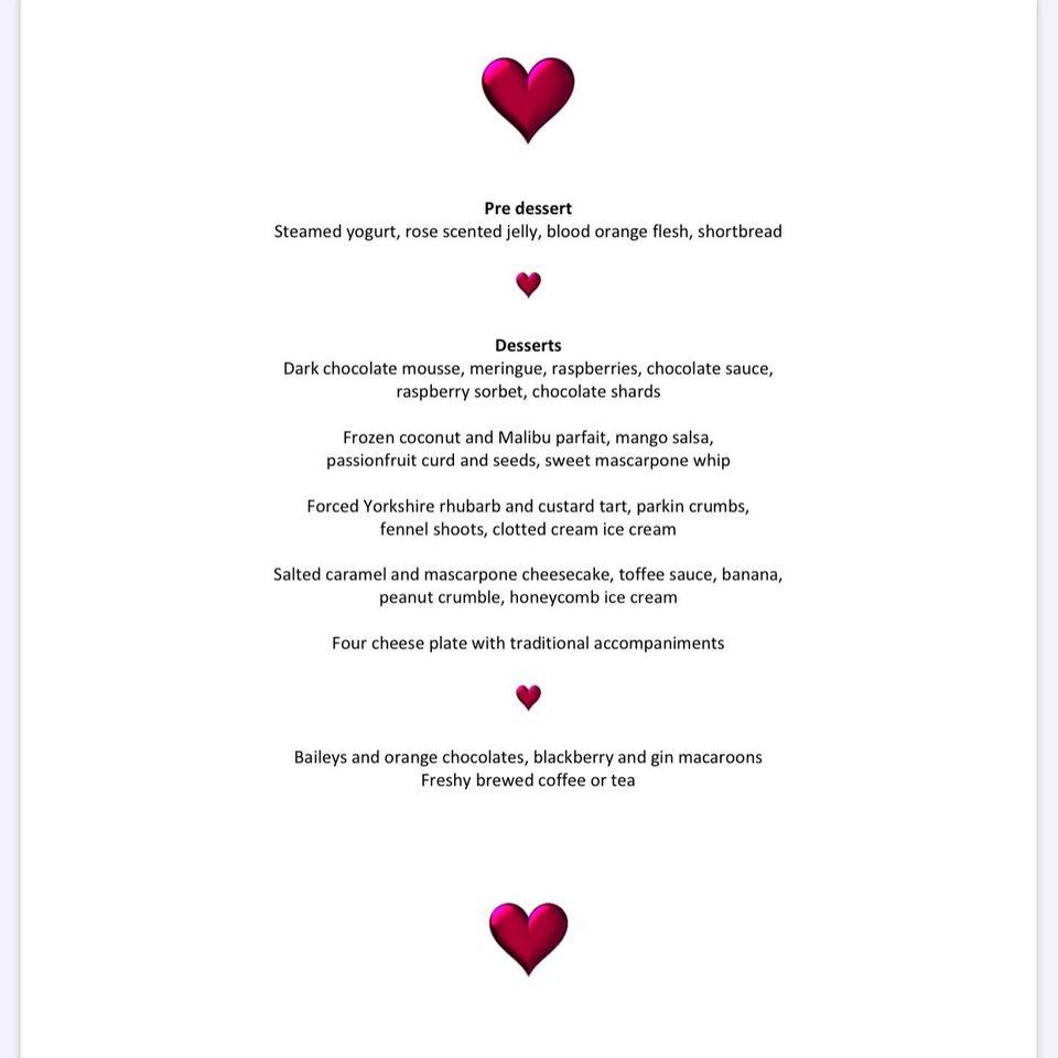 Menu at Markham Moor Inn restaurant, West Drayton