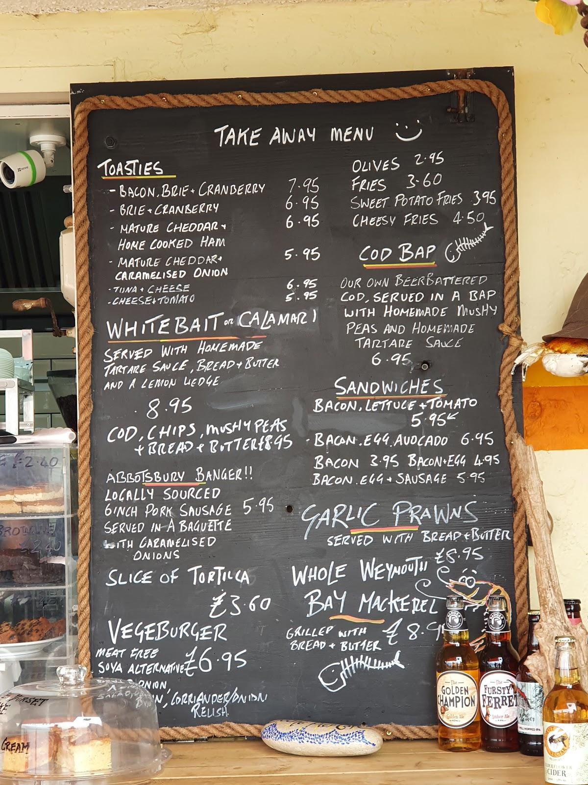 Menu at Stone Pier Cafe, Weymouth