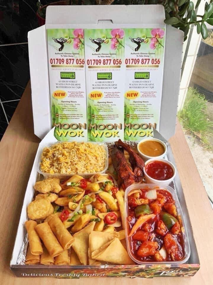 Menu at Moon Wok Chinese Takeaway restaurant, Rotherham