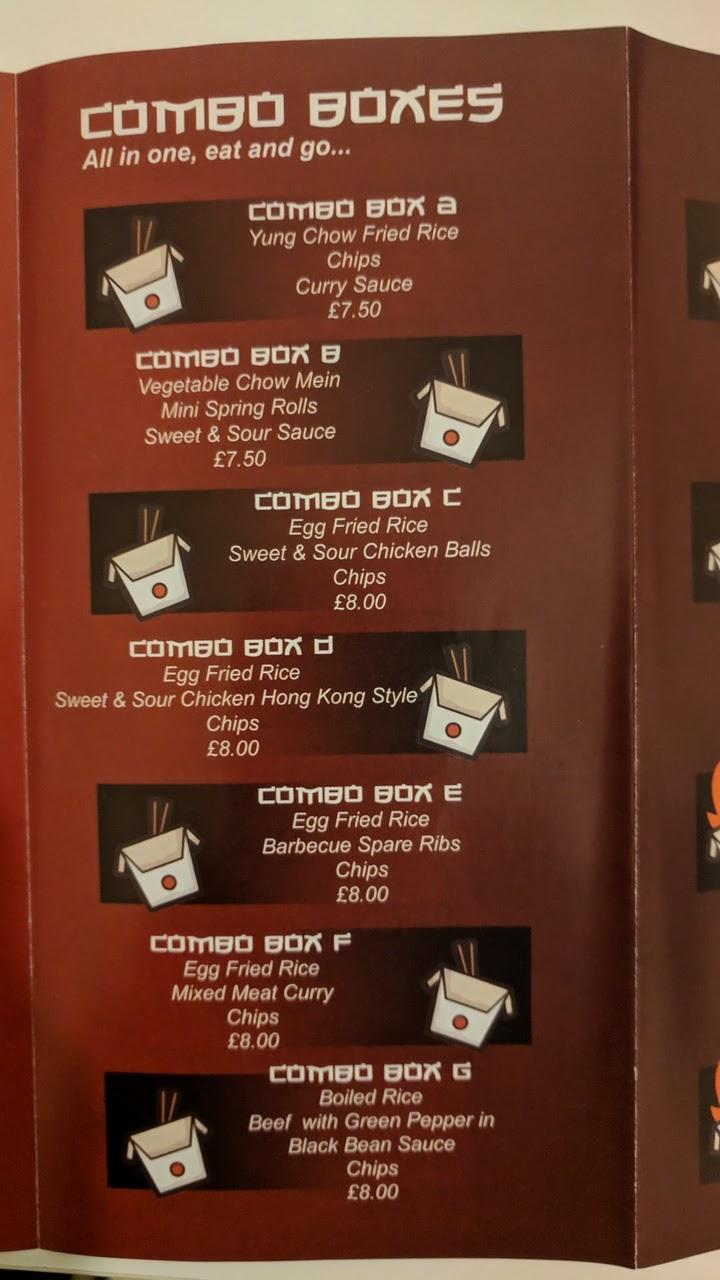 Menu at Wok Hard fast food, Hedge End