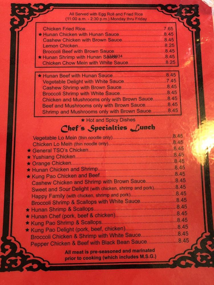 Carta del restaurante Golden Crown Inn, Corpus Christi, S Staples St