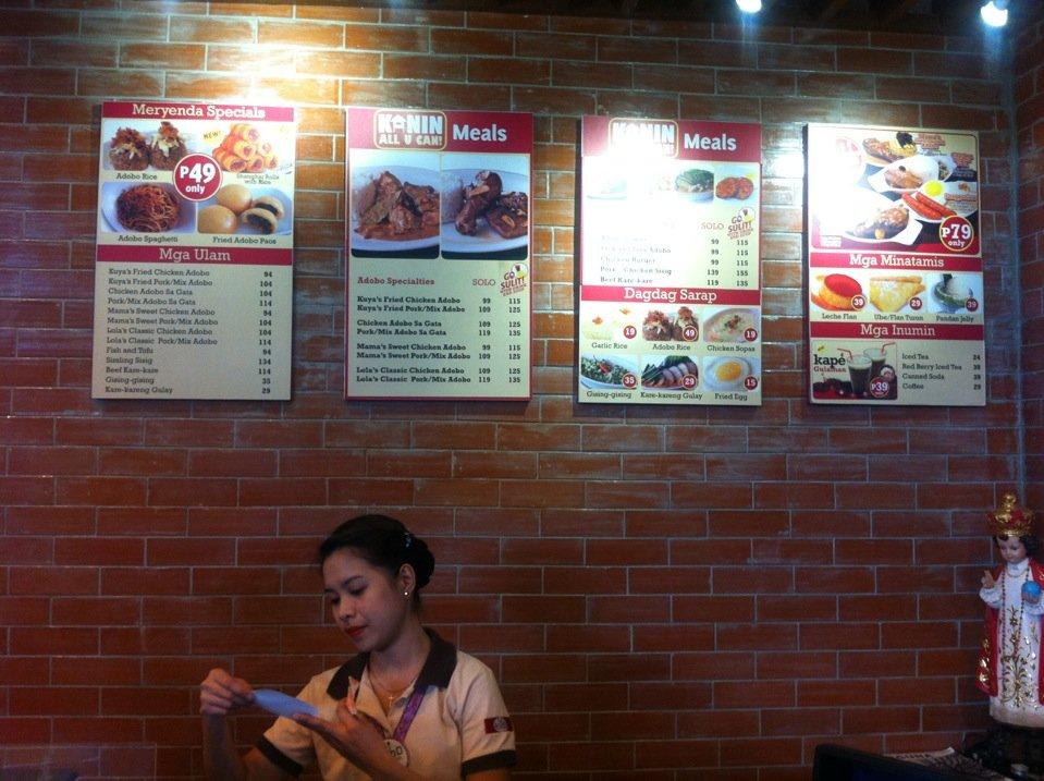 Menu at Adobo Connection restaurant, Calamba, 3F SM City Calamba