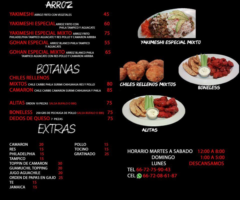 Menu at EAT Combos SUSHI Culiacán restaurant, Culiacán