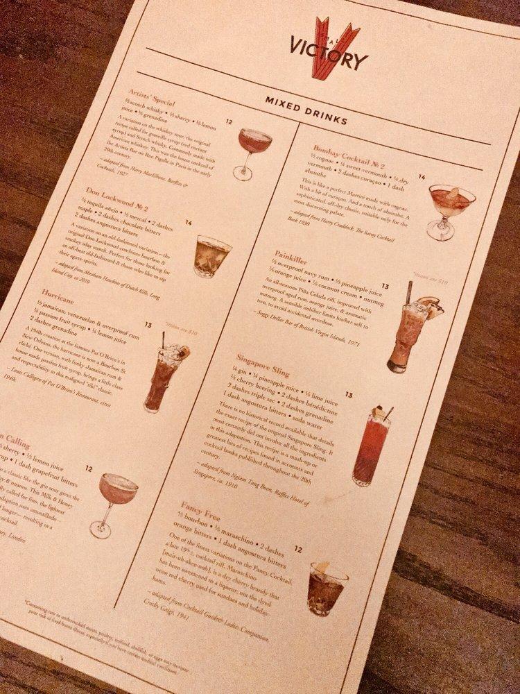 Menu at Small Victory pub & bar, Austin