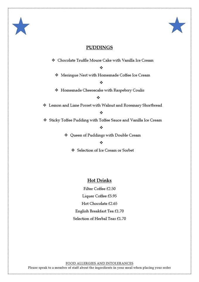 Menu at The Cross Keys, Selattyn. pub & bar, Selattyn