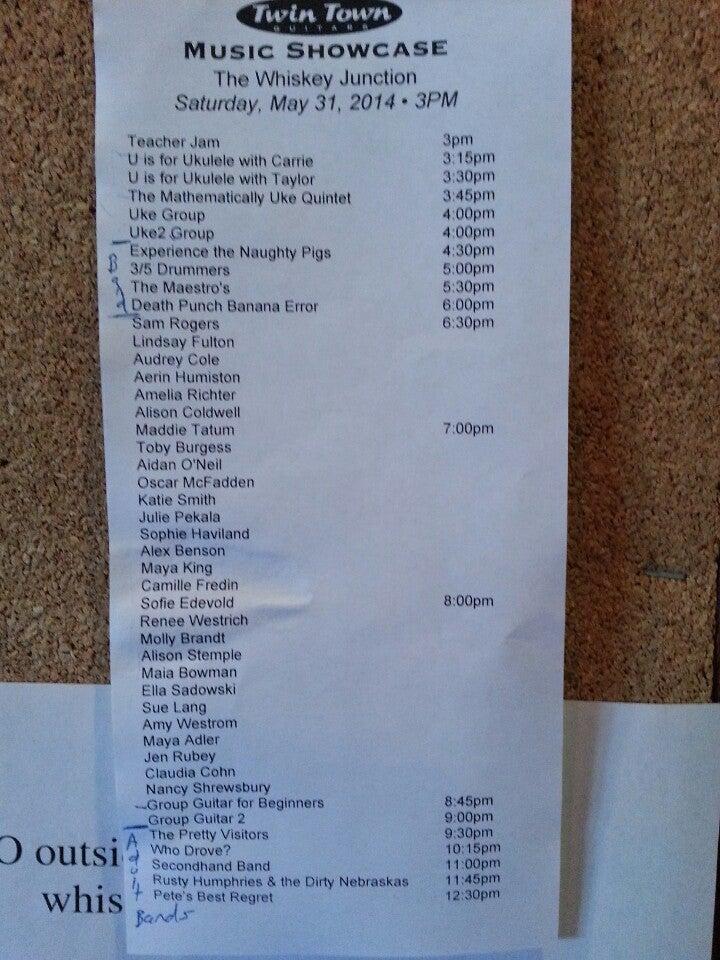 Menu at Whiskey Junction pub & bar, Minneapolis, 901 Cedar Ave