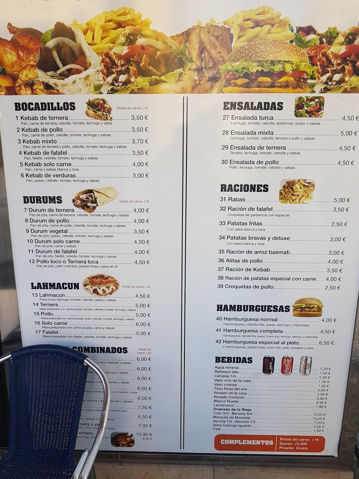 Menu at ESTRELLA ROJA restaurant, Lasarte-Oria