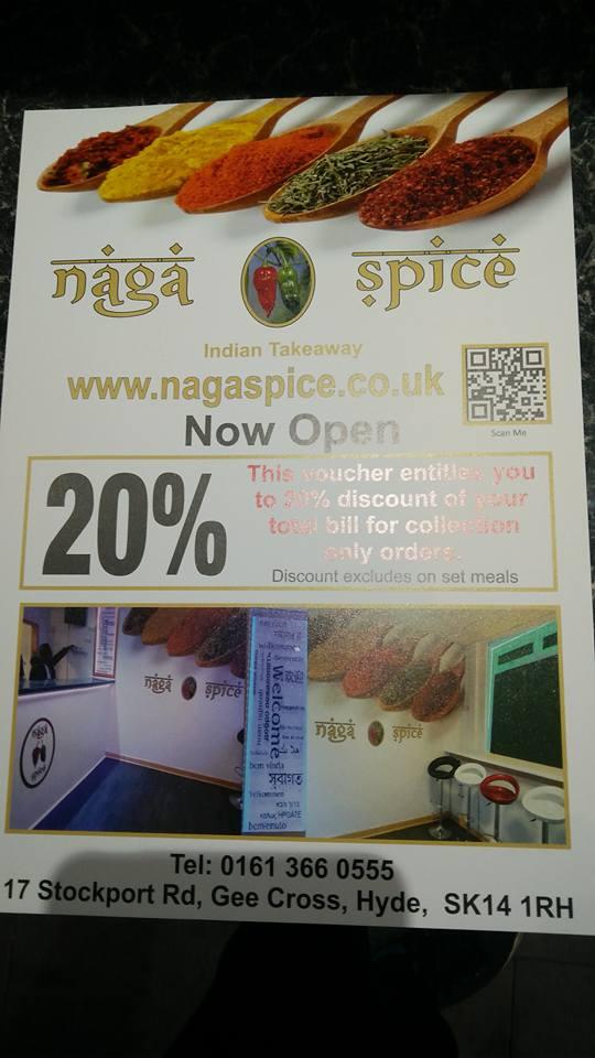 Menu at Naga Spice Hyde restaurant, Hyde