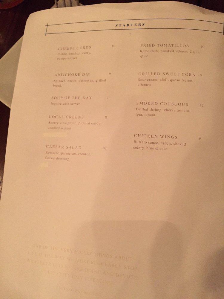 Menu at The Wilder Scratch Kitchen restaurant, Bayport