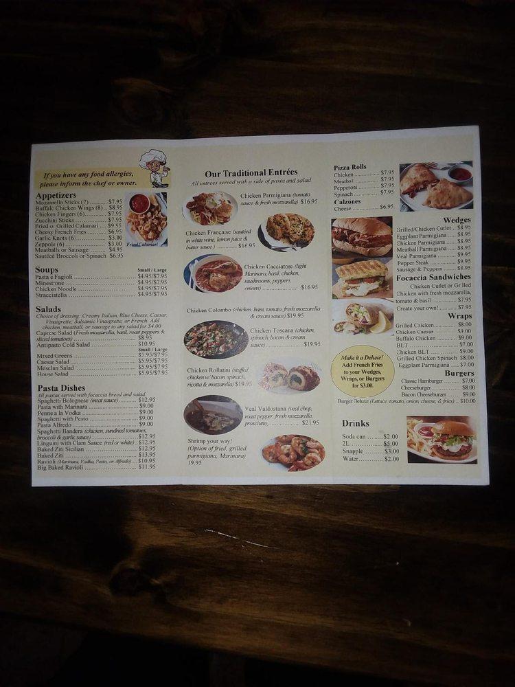Menu at Nicky's Pizzeria, White Plains