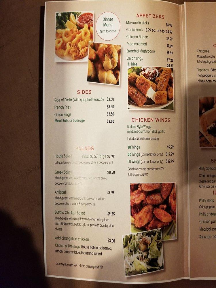 Menu at Passarella pizzeria, Parish