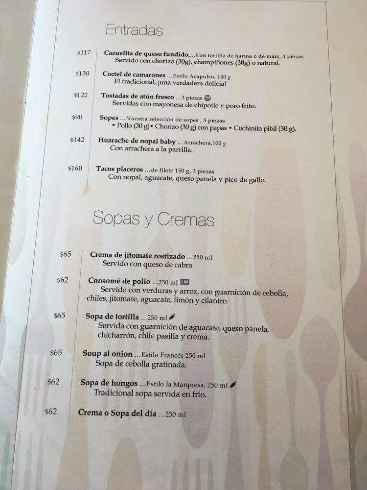 Menu at Condimento restaurant, Ciudad López Mateos, Av. Paseo de la ...