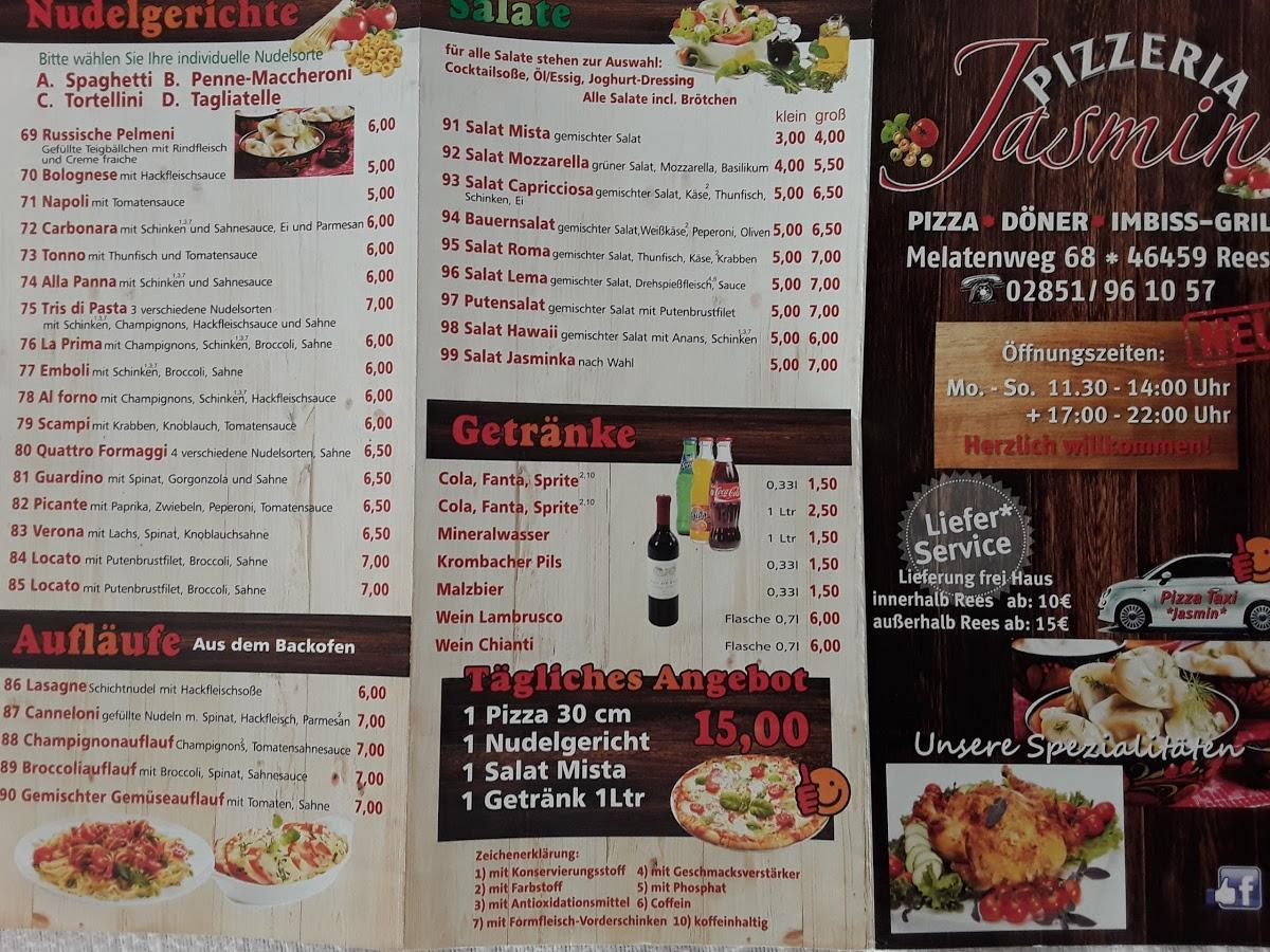 Speisekarte von pizzeria Dagi‘s, Rees