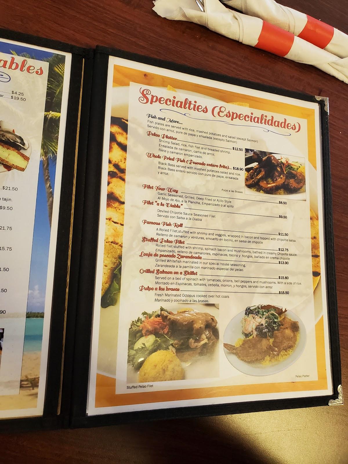 Menu at El Camaron Pelao restaurant, Anthony