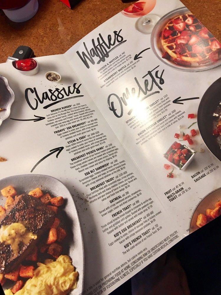 Menu at TGI Fridays pub & bar, Conway, E Oak St