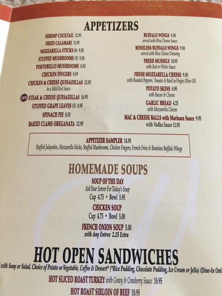 Menu at Woodrow Diner restaurant, New York City, 655 Rossville Ave