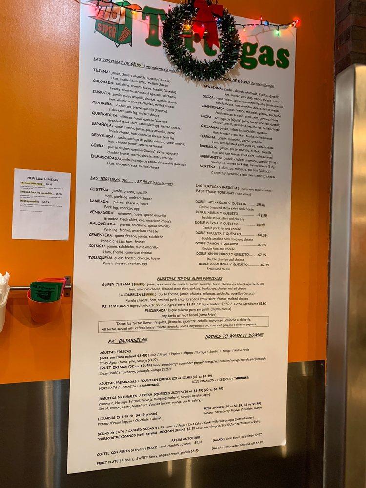 Menu at Las Tortugas Monaco restaurant, Denver, S Monaco Pkwy