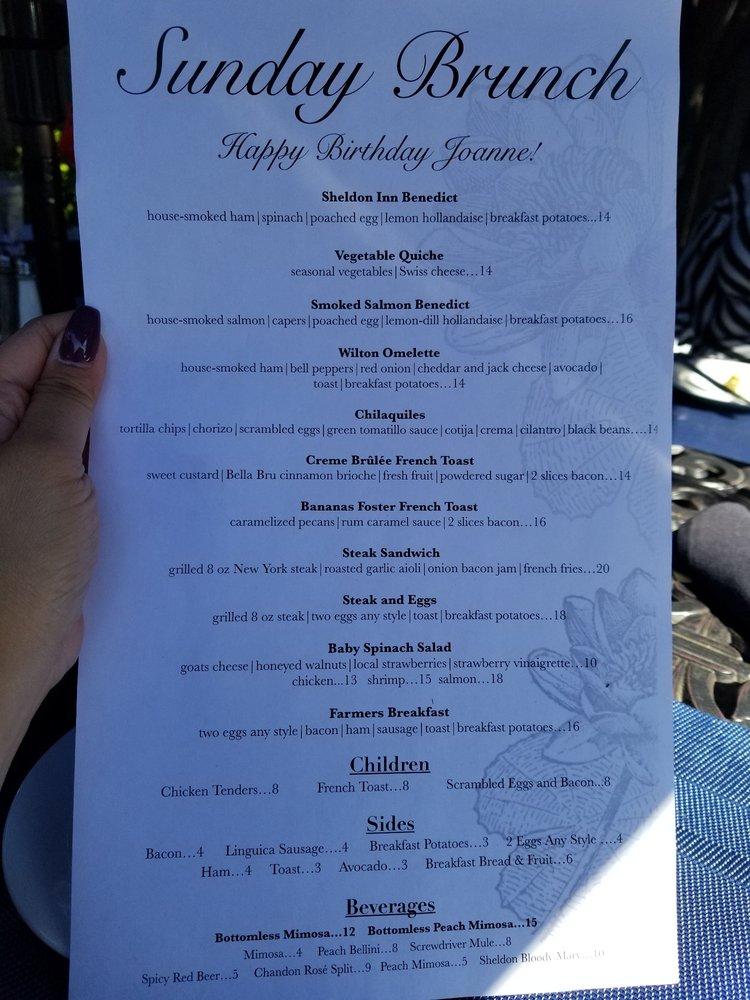 Menu at Sheldon Inn pub & bar, Elk Grove