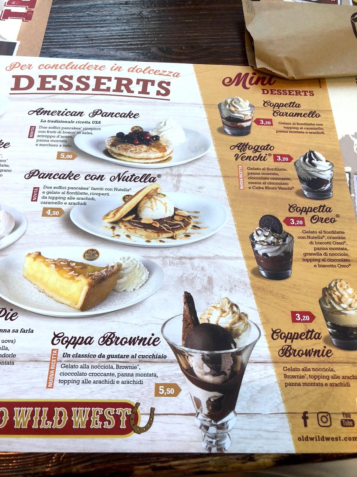 Menu at Old Wild West BBQ, Carugate