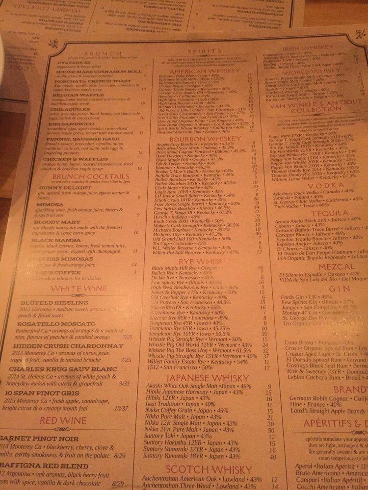 Menu at The State pub & bar, Redlands