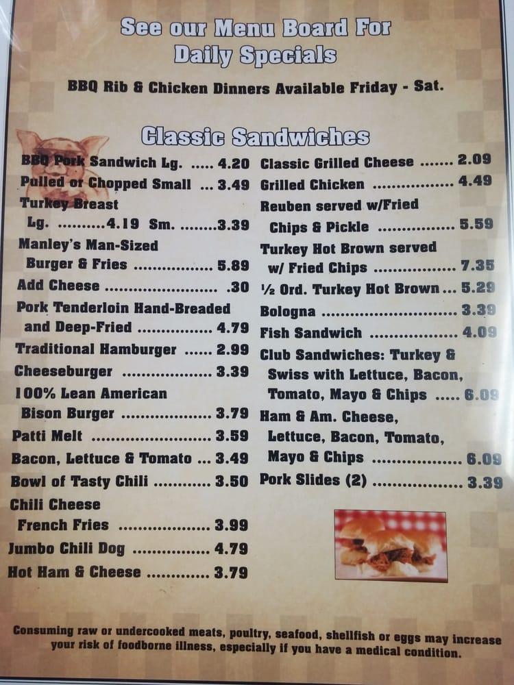 Menu at 4 Little Pigs BBQ, Benton