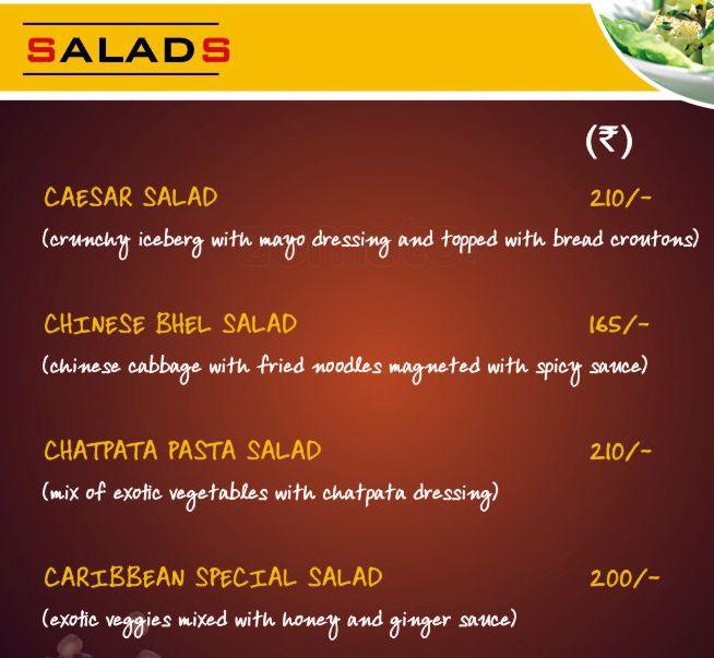 Menu at Caribbean Cafe, Surat, Hunger Food Court -7