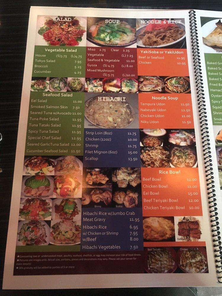 Menu at Little Tokyo Restaurant, Metairie, N Causeway Blvd