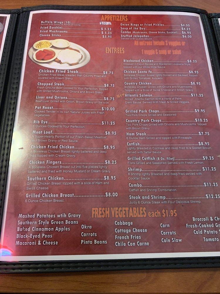 Menu at Southern Recipe restaurant, Irving, W Walnut Hill Ln