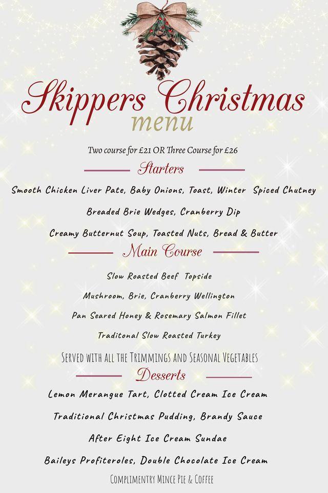 Menu at Britannia Inn pub & bar, Sherborne