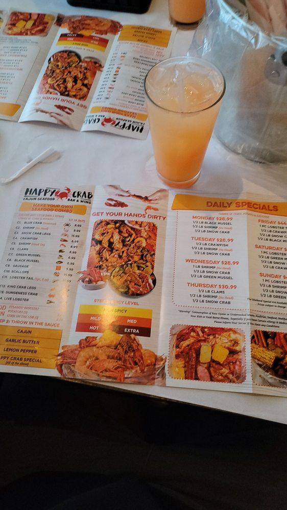 Menu at Happy Crab, Salem