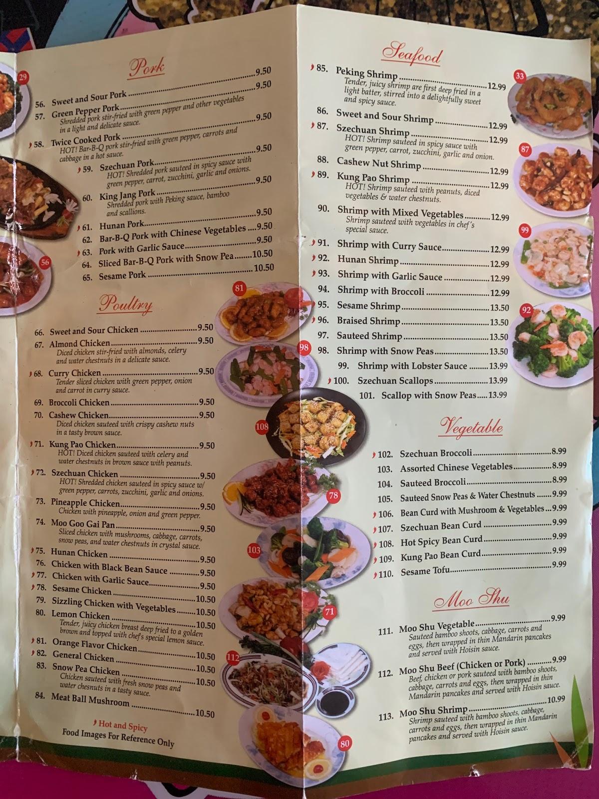 Menu at OCEAN PEARL restaurant, Craig, 441 W Victory Way