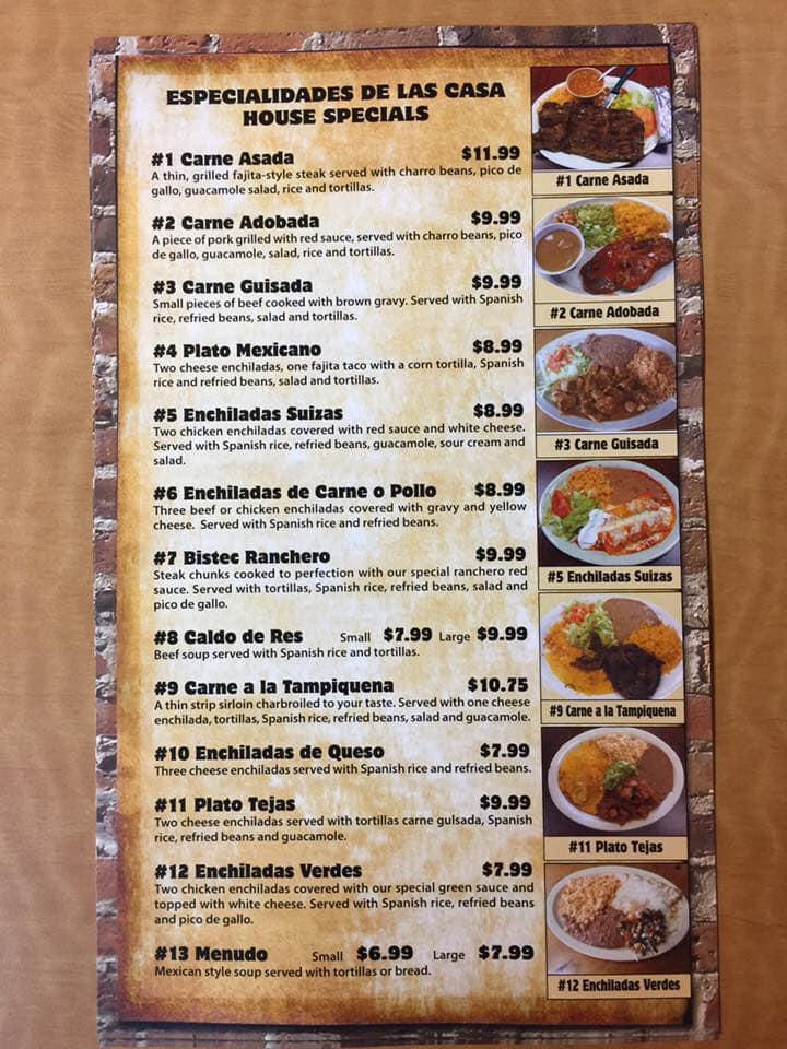 Carta de El Jimador Restaurant, Carlsbad