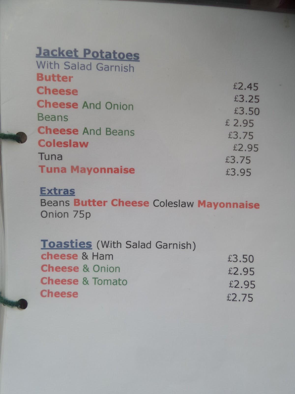 Menu at Five & Two Cafe, Bridlington