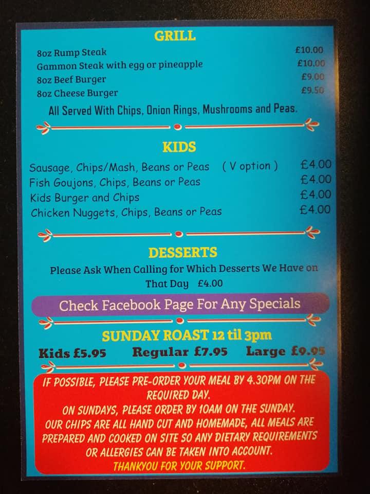 Menu at My Father's Moustache pub & bar, Louth, N Holme Rd