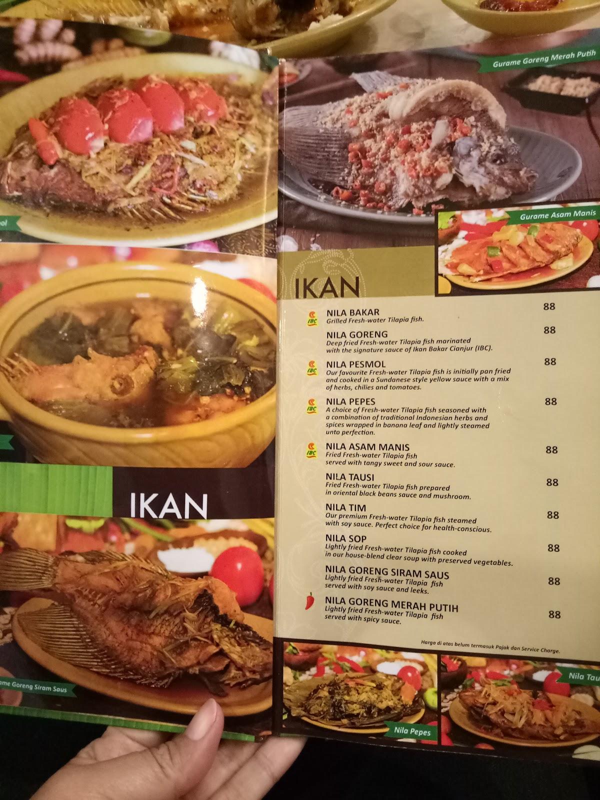 Menu at Ikan Bakar Cianjur - Mayjend Sungkono restaurant, Surabaya, Jl ...