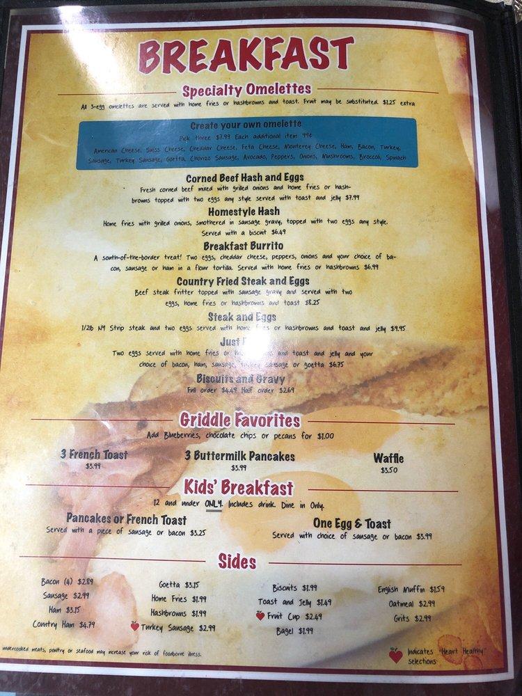 Menu at Lisa's Kitchen restaurant, Fairfield