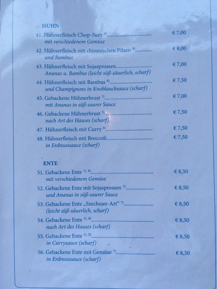 Speisekarte von China Ecke restaurant, Bremen, Kornstraße 134