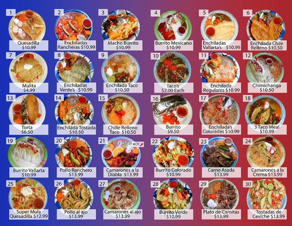 Menu at Las Palmitas restaurant, West Yellowstone, 21 N Canyon St