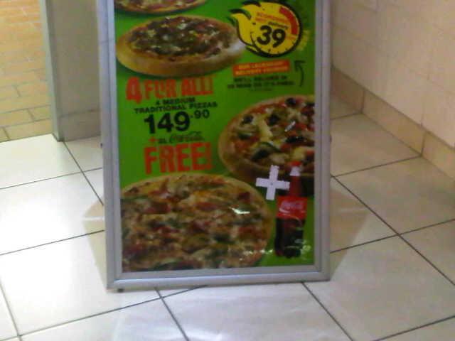 Menu at Scooters Pizza restaurant, Newcastle, 61 Allen St