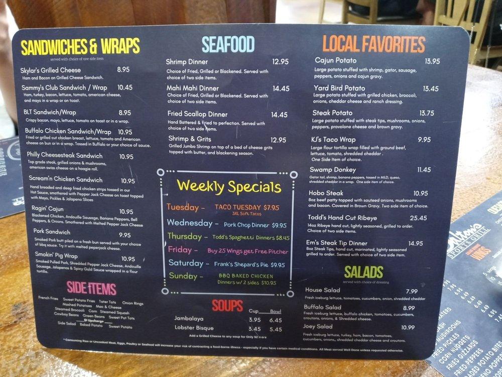 Menu at Dalton's Sports Grill pub & bar, Asbury Lake