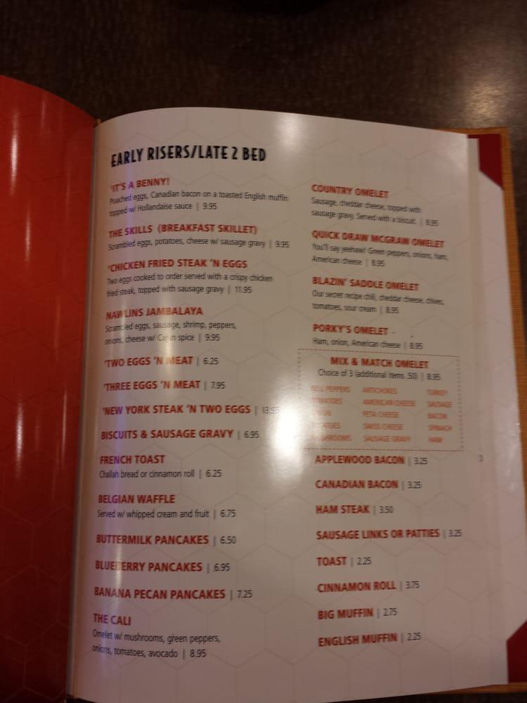 Menu at Cafe at FireKeepers Casino Hotel, Battle Creek