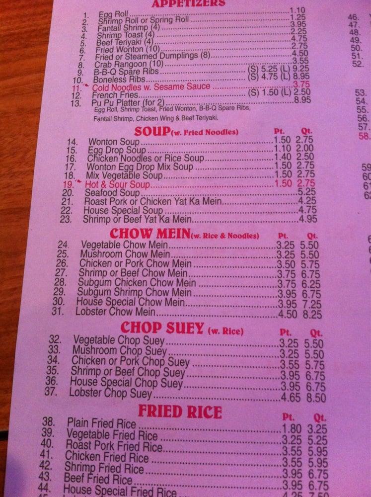 Menu at Fu Leen Palace restaurant, Newport News