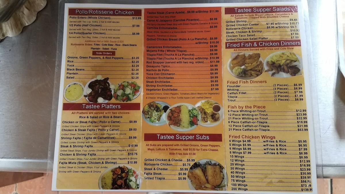 Menu at Tastee Chicken restaurant, Waldorf