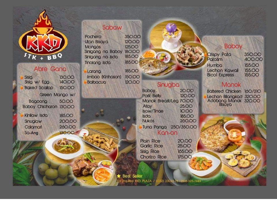 Carta de KKD stk+bbq, Cebú, 7WR3+QCH
