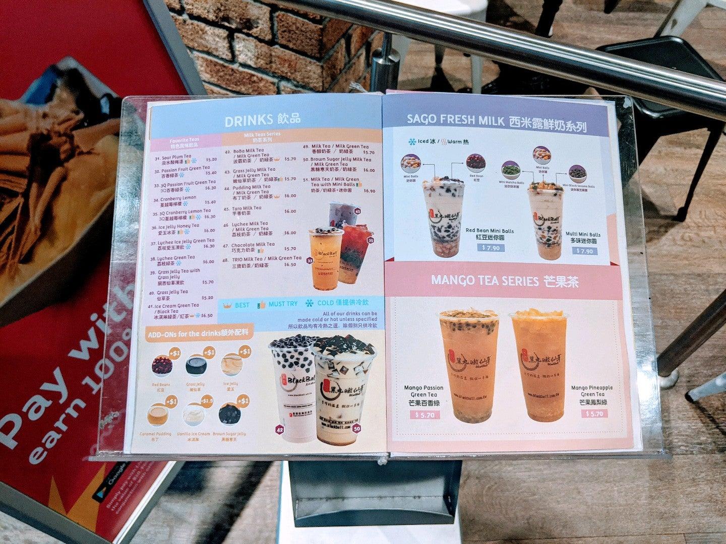 Menu at BlackBall Hurstville desserts, Hurstville