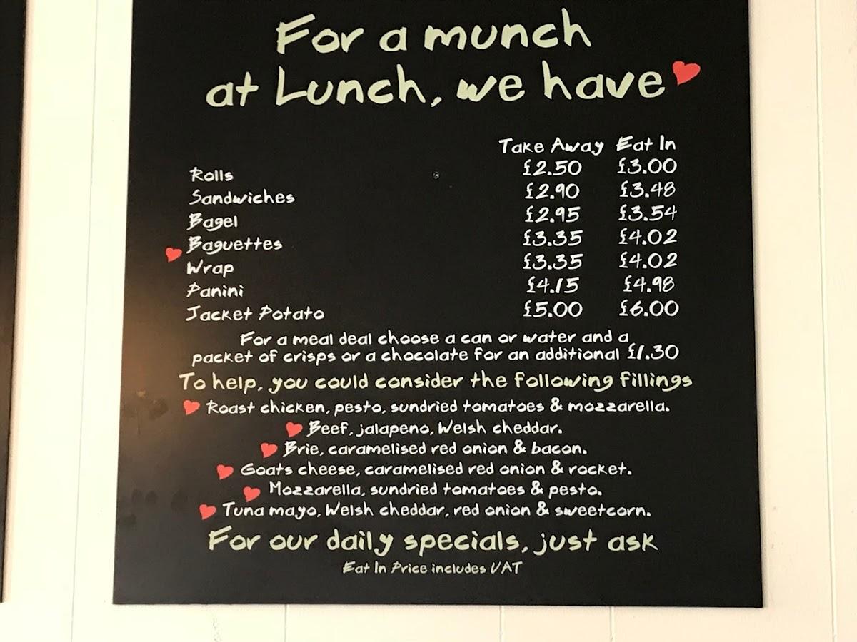 Menu at Dilly's Kitchen fast food, Swansea