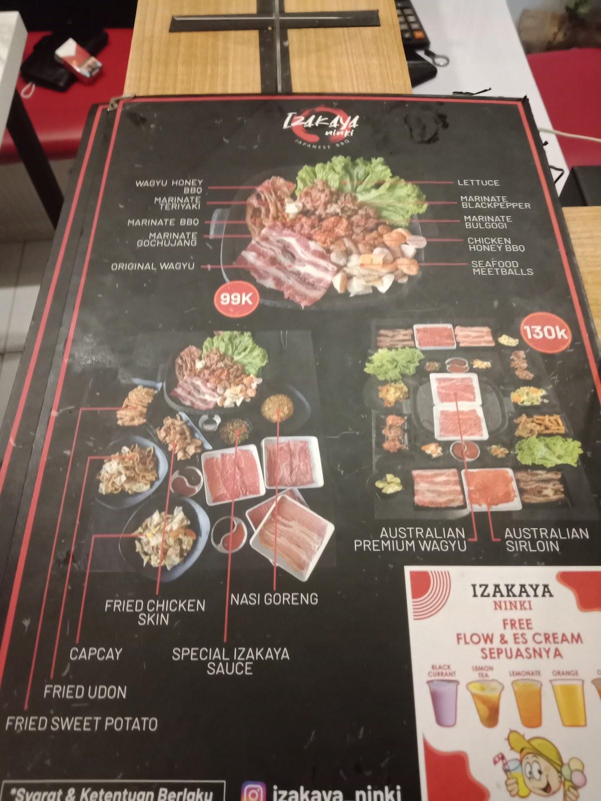 Carta del restaurante Izakaya Ninki City Resort, West Jakarta