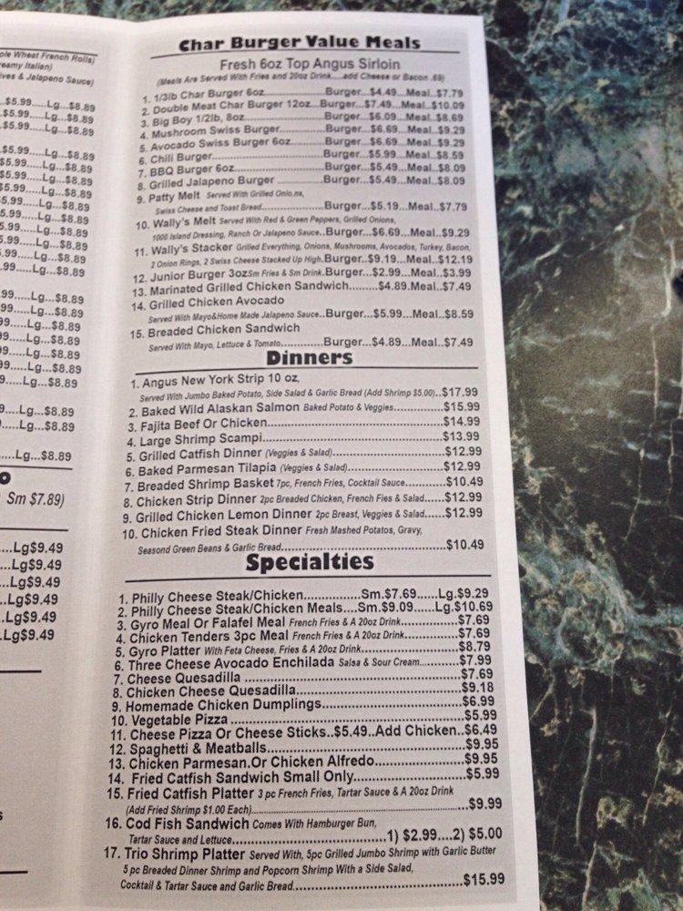 Menu at Bill & Ruth's Subs & Grill restaurant, Sand Springs, 351 E 2nd St
